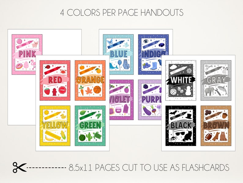 Color Posters | Color Flashcards | Preschool Printable Colors ...