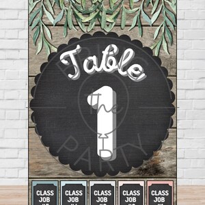 Editable Classroom Table Numbers & Classroom Student Jobs Posters ...