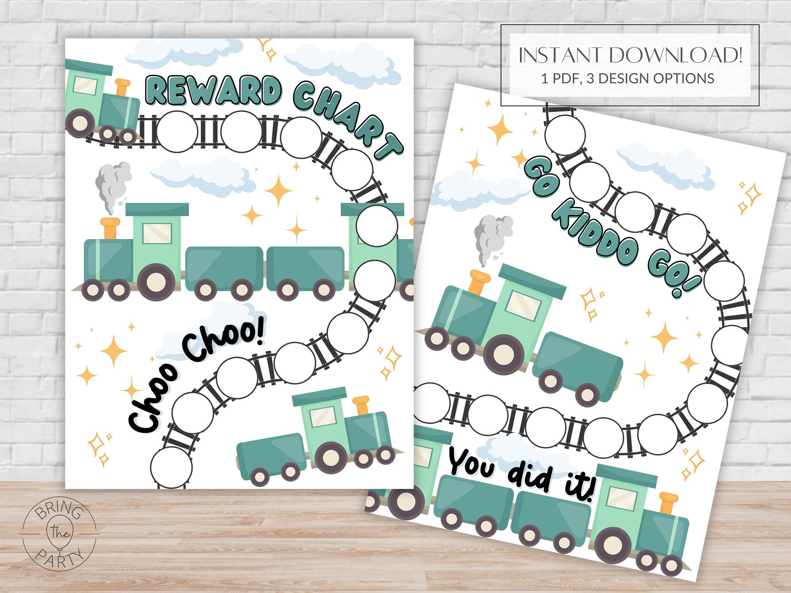 Reward Chart Potty Training Chart Train Reward Chart - Etsy