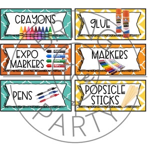 Labels for Storage Unit, 24-drawer Plastic Storage Cabinet Labels ...