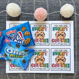 Editable Student Treat | Beginning of the Year School Gift Label | One ...