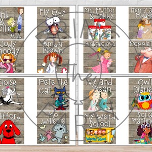 Classroom LIBRARY Book Bin LABELS, Elementary Library, K-3 Grade Level ...