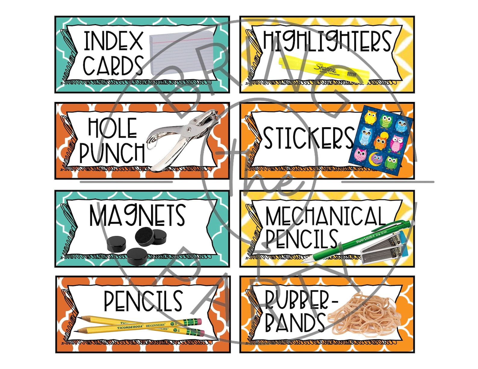 Labels for Storage Unit, 24-drawer Plastic Storage Cabinet Labels ...