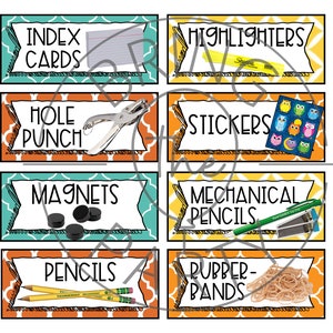 Labels for Storage Unit, 24-drawer Plastic Storage Cabinet Labels ...