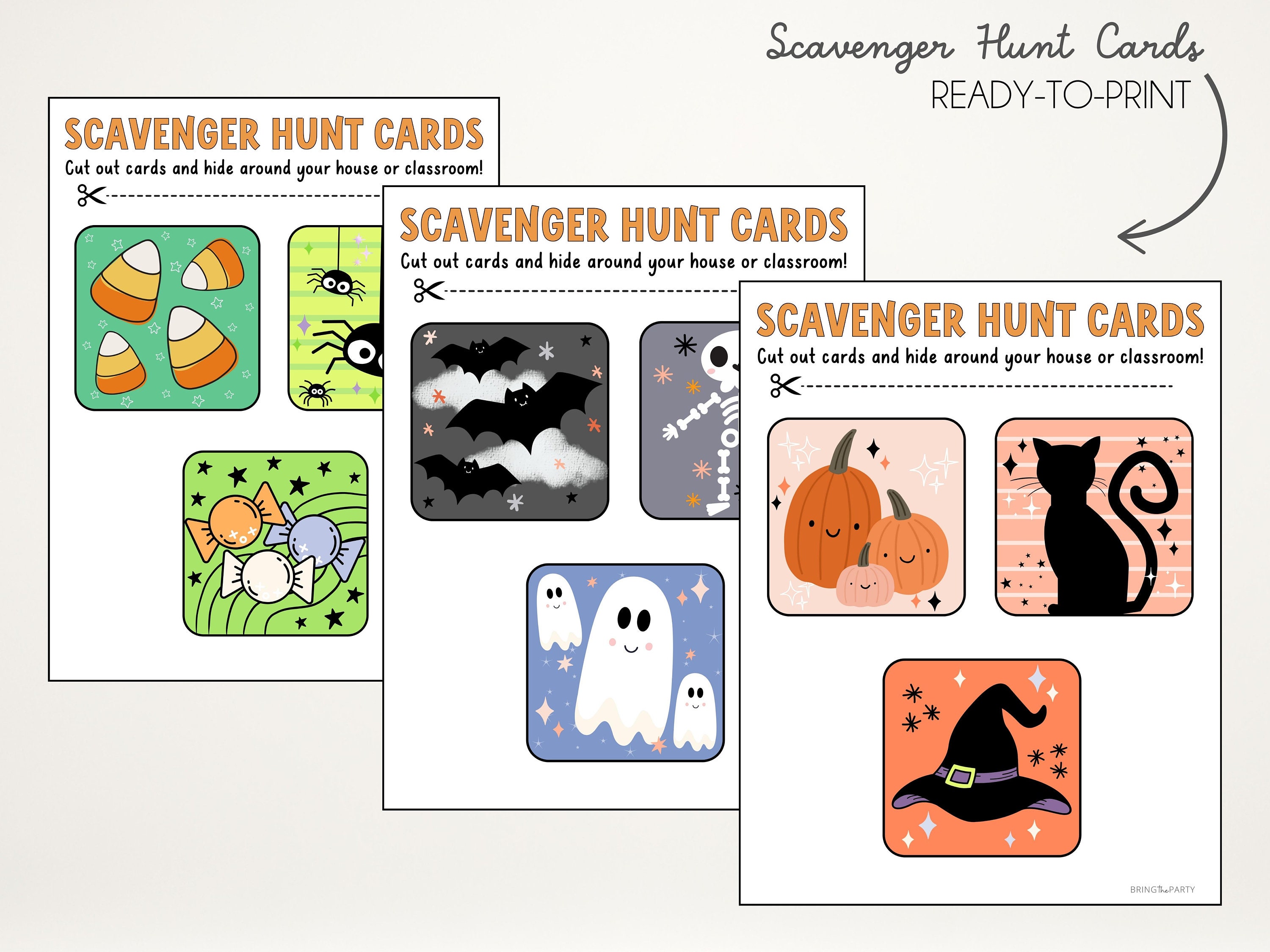 Printable Halloween Scavenger Hunt | Halloween Kids Activity ...