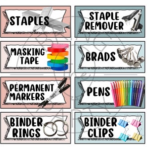 Customizable Labels for Storage Unit, 24-drawer Plastic Storage Cabinet ...