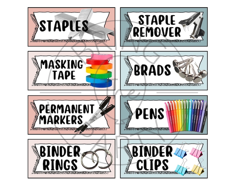 Customizable Labels for Storage Unit, 24-drawer Plastic Storage Cabinet ...