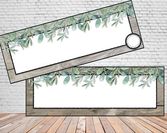 Farmhouse Classroom Name Tags - Etsy