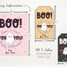 Halloween BOO Gift Tag Canva Template Halloween Party Favor - Etsy