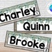 Greenery Student Name Tags, Eucalyptus Rustic Classroom Decor, Canva ...