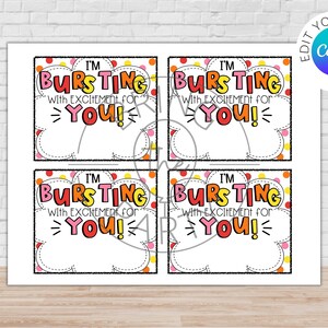 Student Treat Label, Beginning of the Year School Gift Label ...