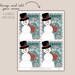 Snowman Play-doh Card | Canva Template Christmas Party Favor | Non ...