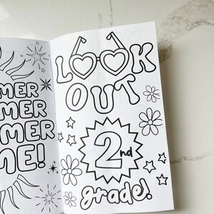 Last Day of School Coloring Booklet | Editable Canva Template Coloring ...