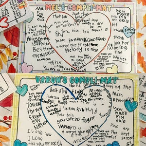 Compli-mat Kindness Classroom Activity | Friendsgiving Classroom ...