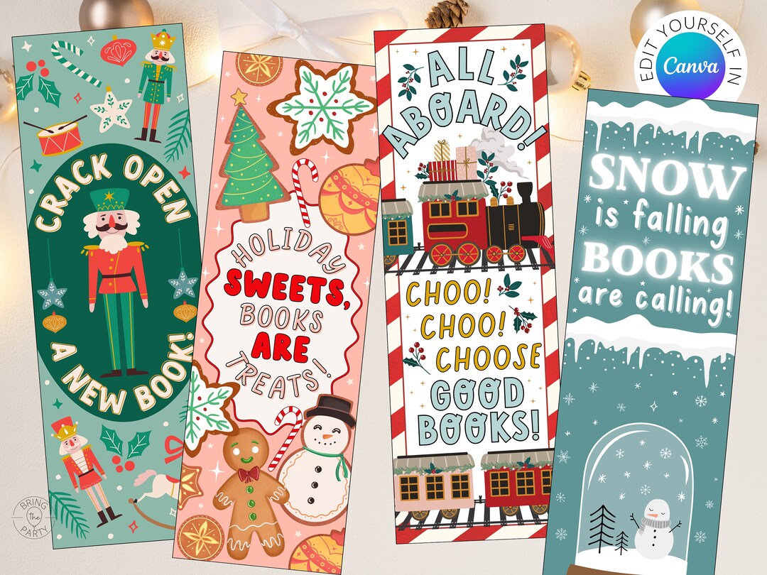 Winter Holiday Printable Bookmarks | Student Holiday Bookmarks ...