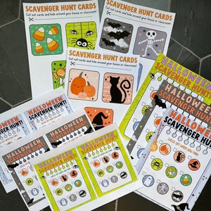 Printable Halloween Scavenger Hunt | Halloween Kids Activity ...