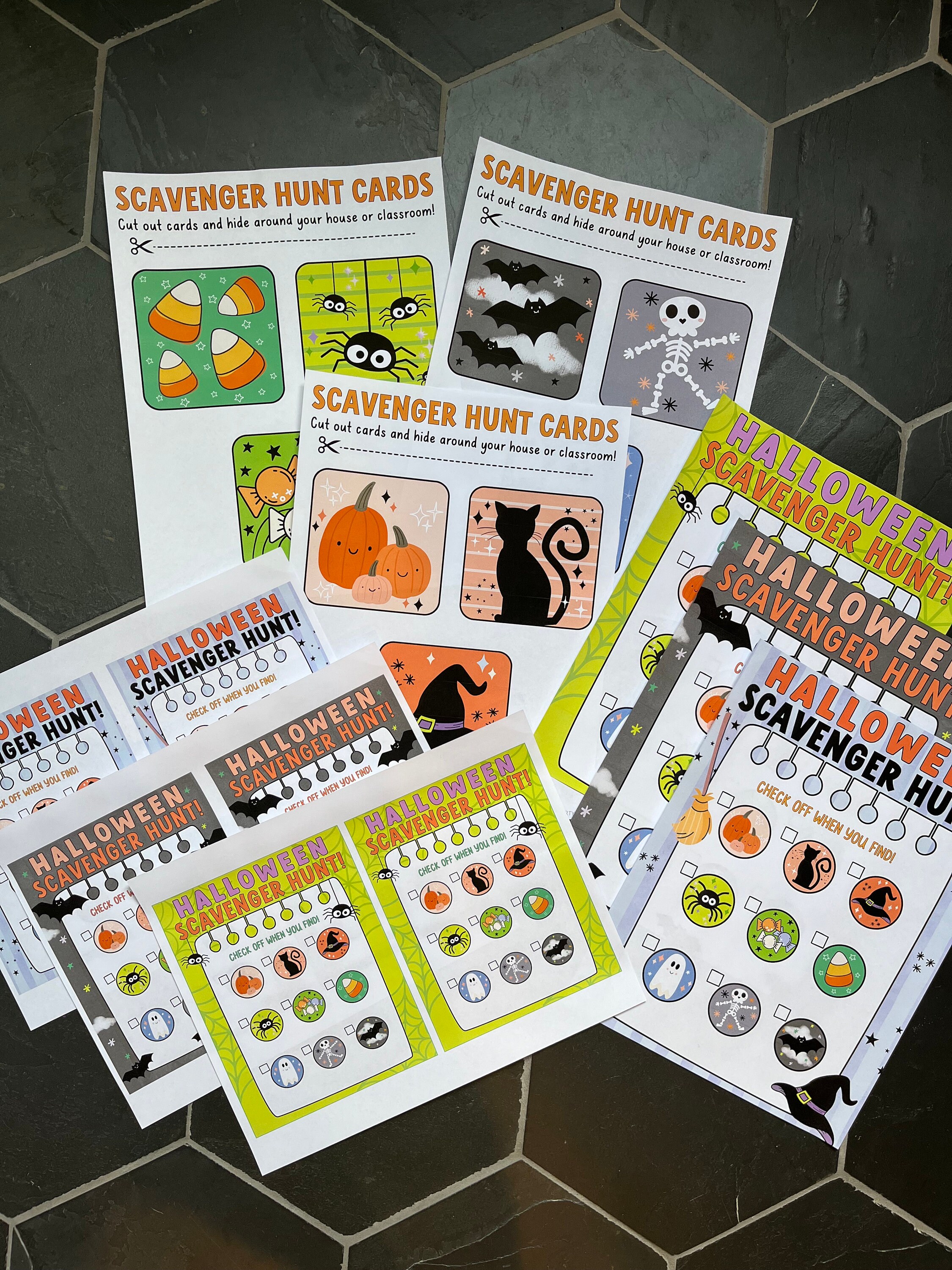 Printable Halloween Scavenger Hunt | Halloween Kids Activity ...