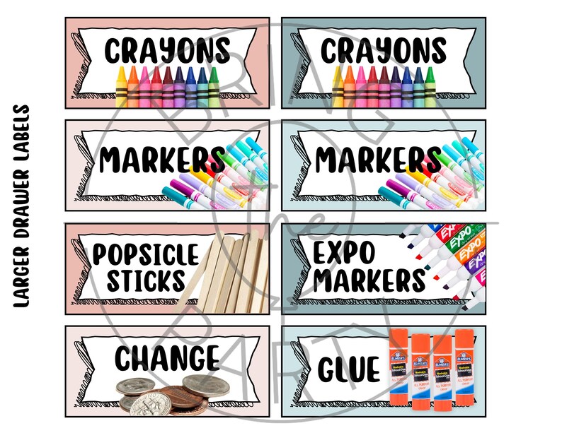 Customizable Labels for Storage Unit, 44-drawer Plastic Storage Cabinet ...