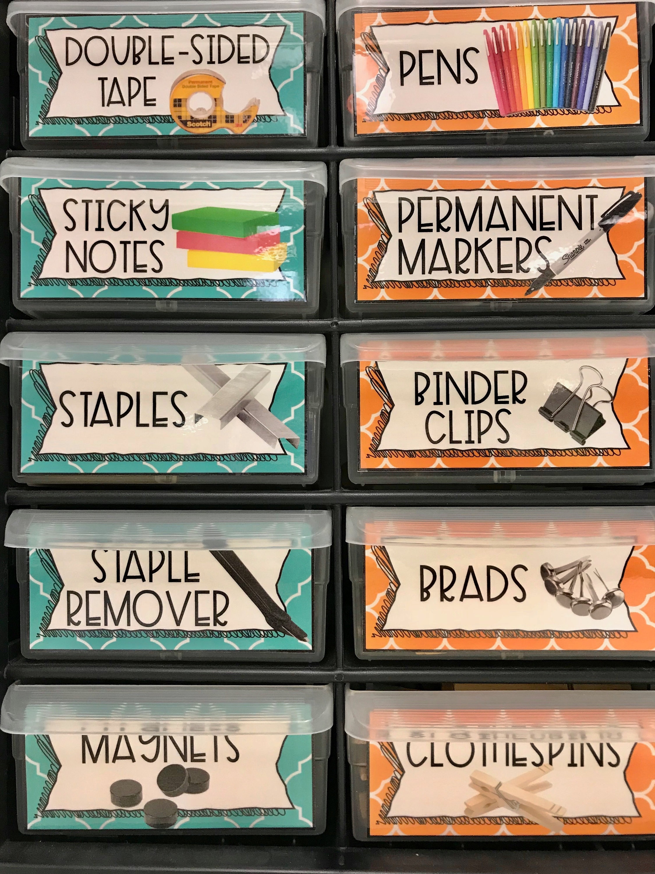 Labels for Storage Unit 24-drawer Plastic Storage Cabinet - Etsy
