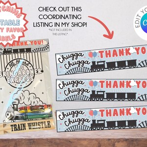 Editable Train Birthday Chalkboard | Train Birthday Decorations ...