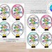 Birthday Balloon Crazy Straw Label Canva Template Birthday Student Gift ...