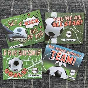 Editable Soccer Valentine | Sports Valentine | School Valentine ...