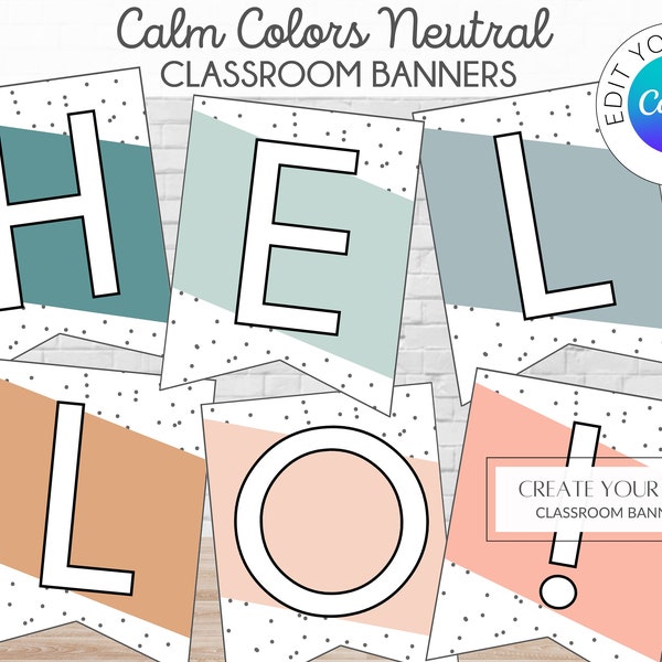 Letters on Bunting - Etsy