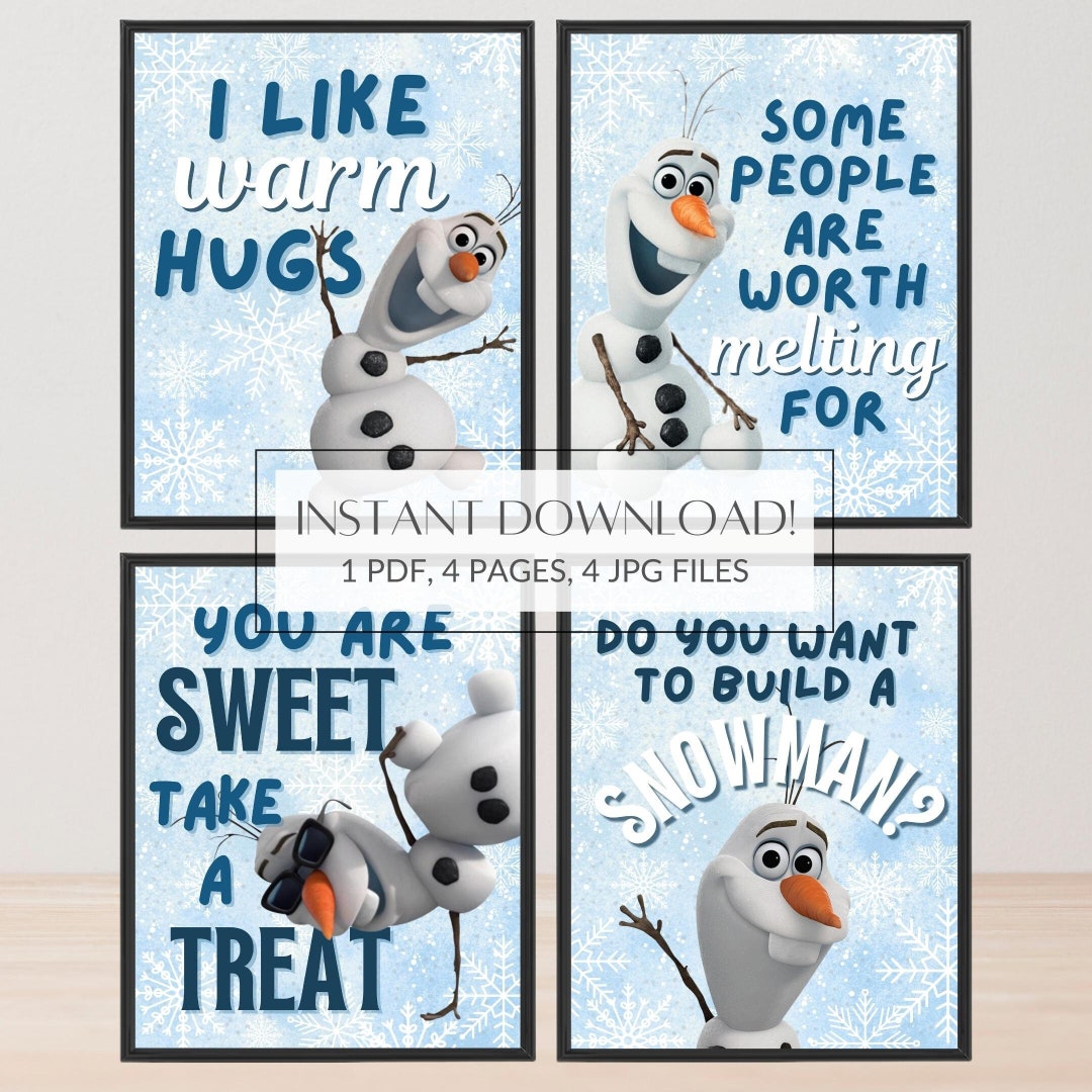 Olaf 8x10 Signs | Birthday Decorations | Frozen Birthday Decor ...