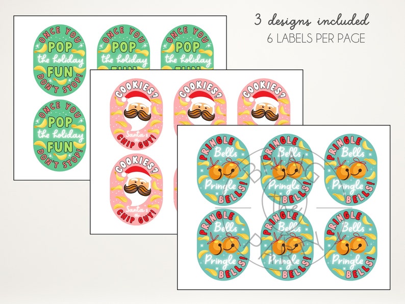 Pringles Holiday Printable | Student Gift Printable Tag | Pringles ...