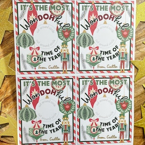 Christmas Play-doh Card | Canva Template Party Favor | Non Candy Party ...