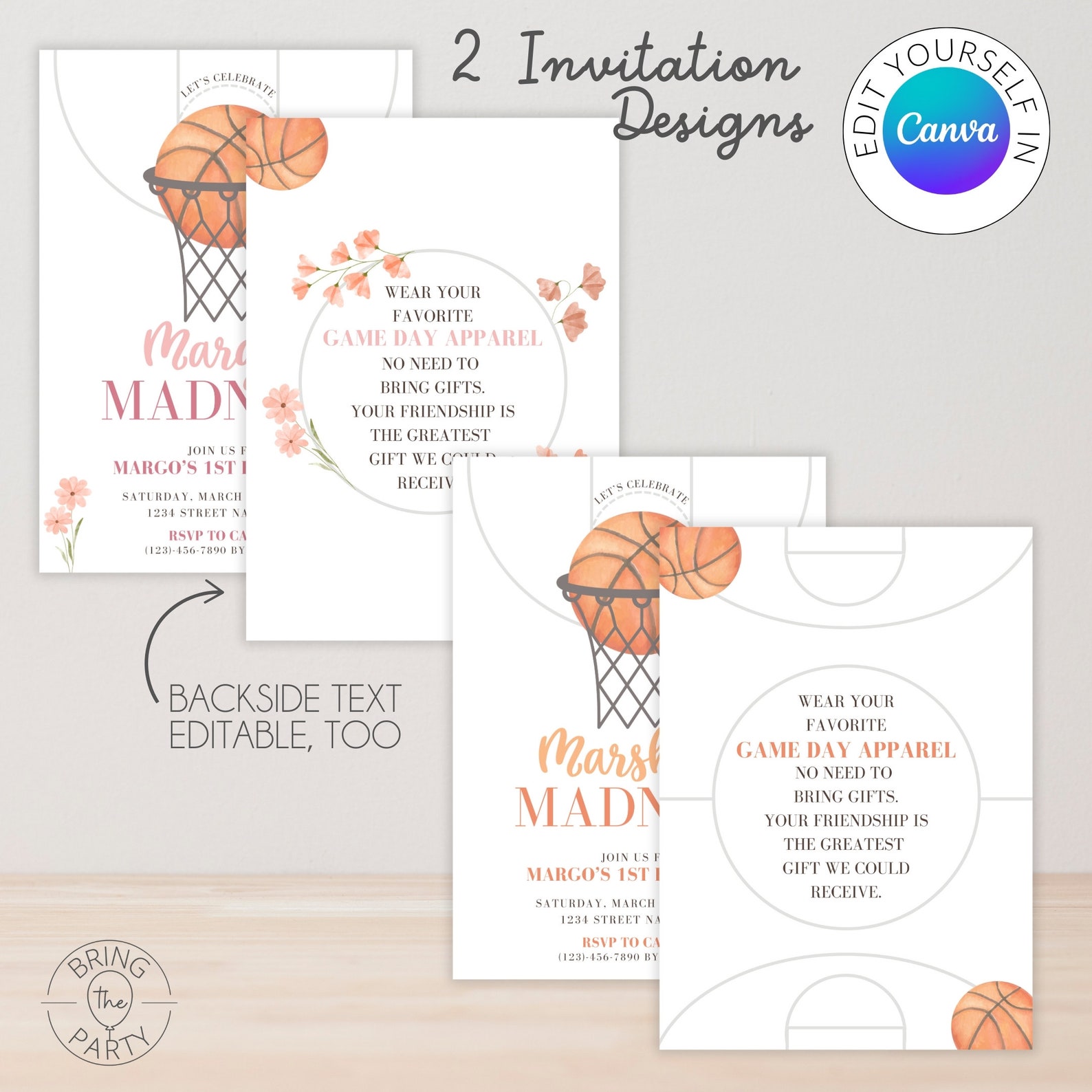March Madness Basketball Birthday | Basketball Birthday Invitation ...