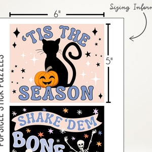 Halloween Popsicle Stick Puzzle Printable | Halloween Preschool ...