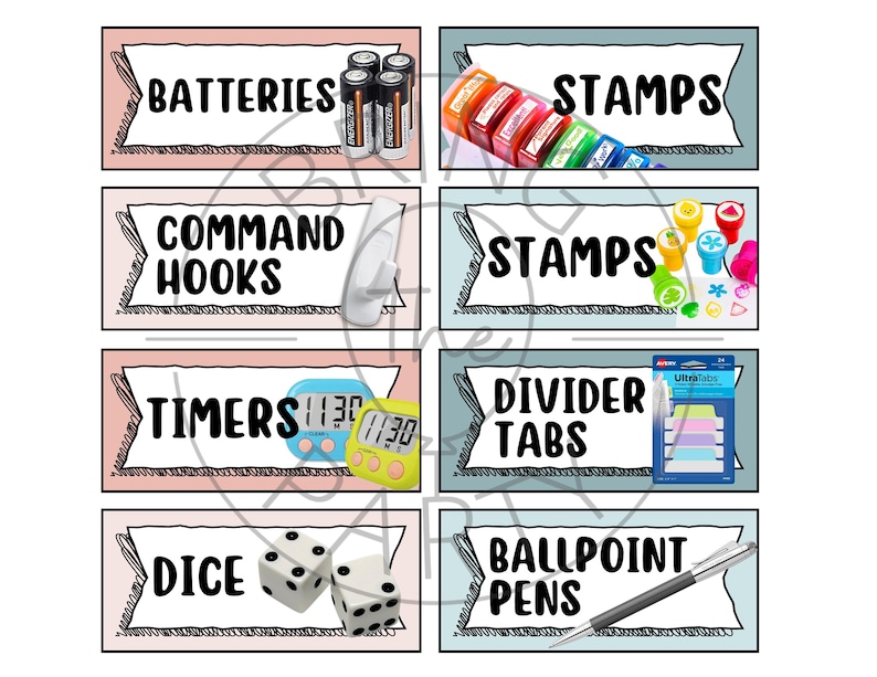 Customizable Labels for Storage Unit, 24-drawer Plastic Storage Cabinet ...