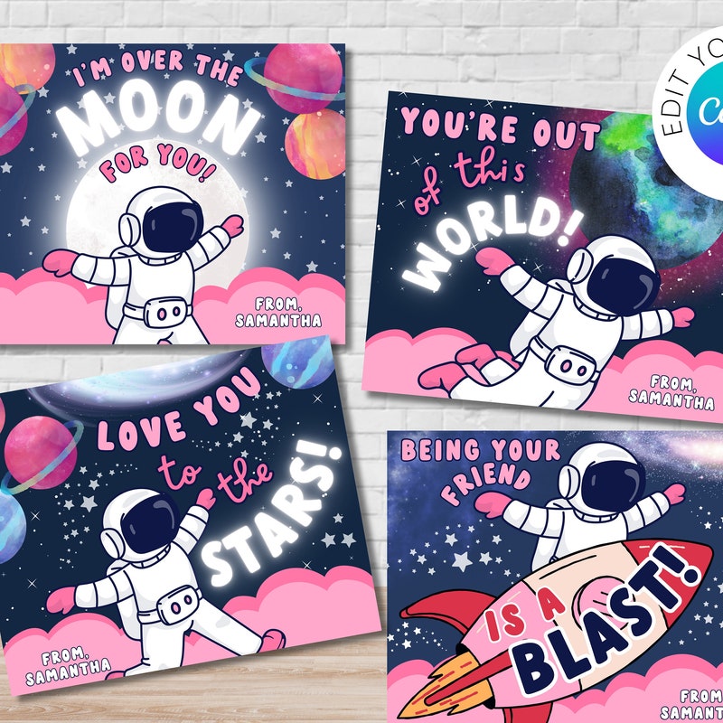 Space Valentine - Etsy