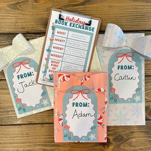 Holiday Book Exchange | Classroom Secret Santa | Book Exchange ...