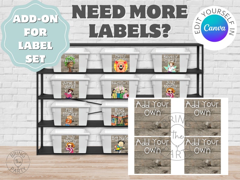 Classroom LIBRARY Book Bin LABELS, Elementary Library, K-3 Grade Level ...