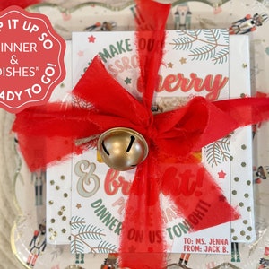 Dinner on Me Gift Card Holder for Christmas Holiday Gift | Christmas ...