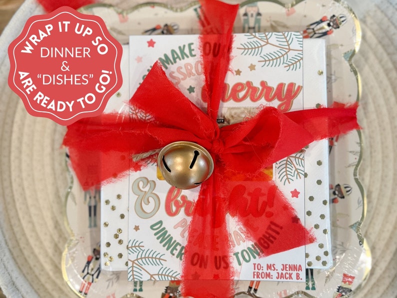 Dinner on Me Gift Card Holder for Christmas Holiday Gift | Christmas ...