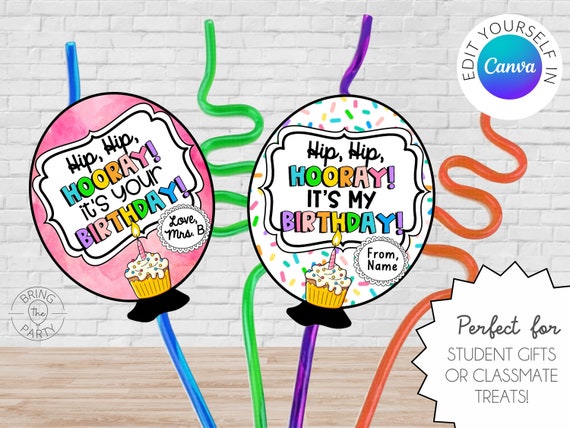 Happy Birthday Balloon Printable Template