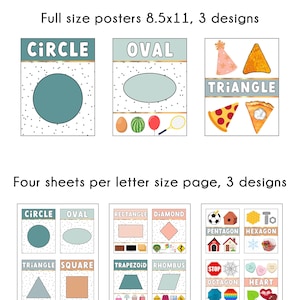 PRINTABLE 2D Shapes Posters Classroom | 2-dimensional Shapes Printables ...