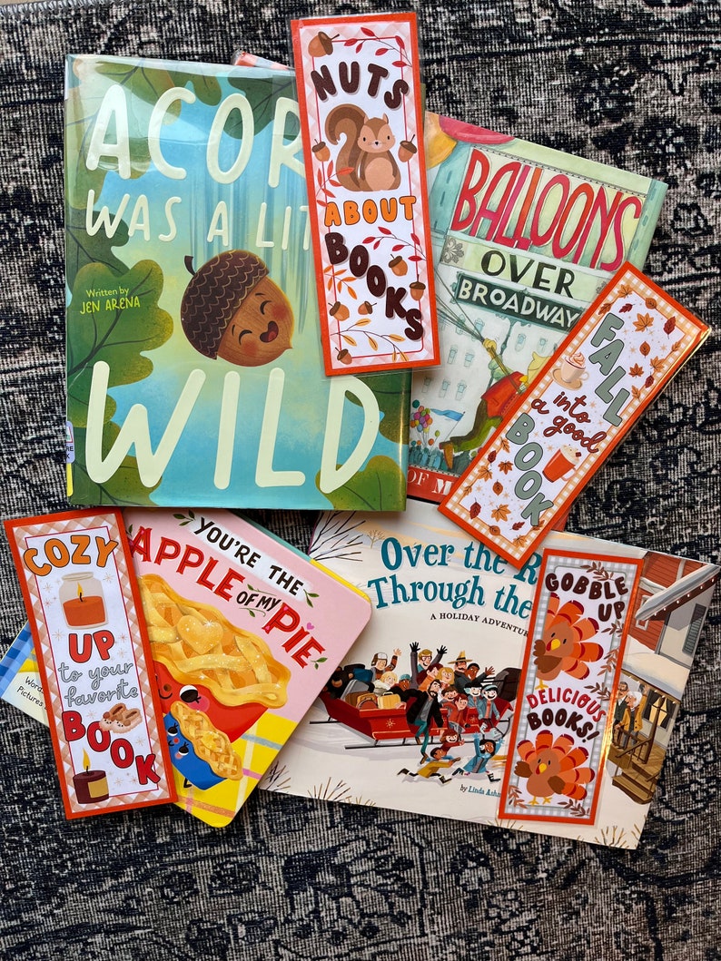 Fall Harvest Printable Bookmarks | Student Thanksgiving Bookmarks ...