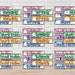 Labels for Rolling Cart Unit, 10-drawer Rolling Cart Drawer Labels ...