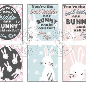 Editable Easter Teacher Gift Tag, Student Gift Tag, Bunny Gift Tag ...