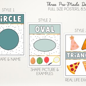 PRINTABLE 2D Shapes Posters Classroom | 2-dimensional Shapes Printables ...
