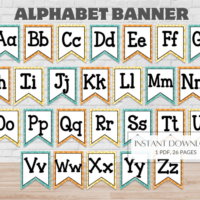 Alphabet Word Art - Etsy