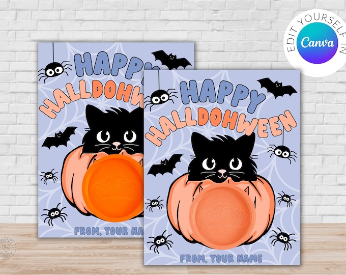 Halloween Mini Favor, Playdough Favor Sensory Box, Playdough Kit, Play ...