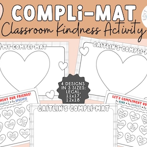 Compli-mat Kindness Classroom Activity | Friendsgiving Classroom ...
