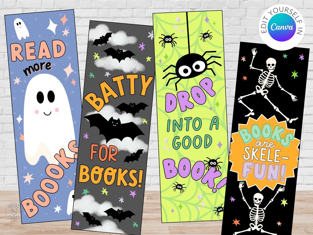 Halloween Printable Bookmarks Student Halloween Bookmarks Halloween ...