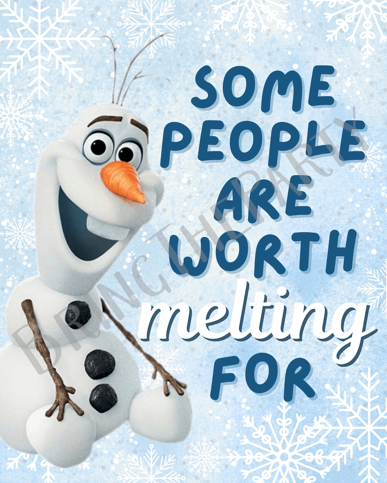 Olaf 8x10 Signs | Birthday Decorations | Frozen Birthday Decor ...