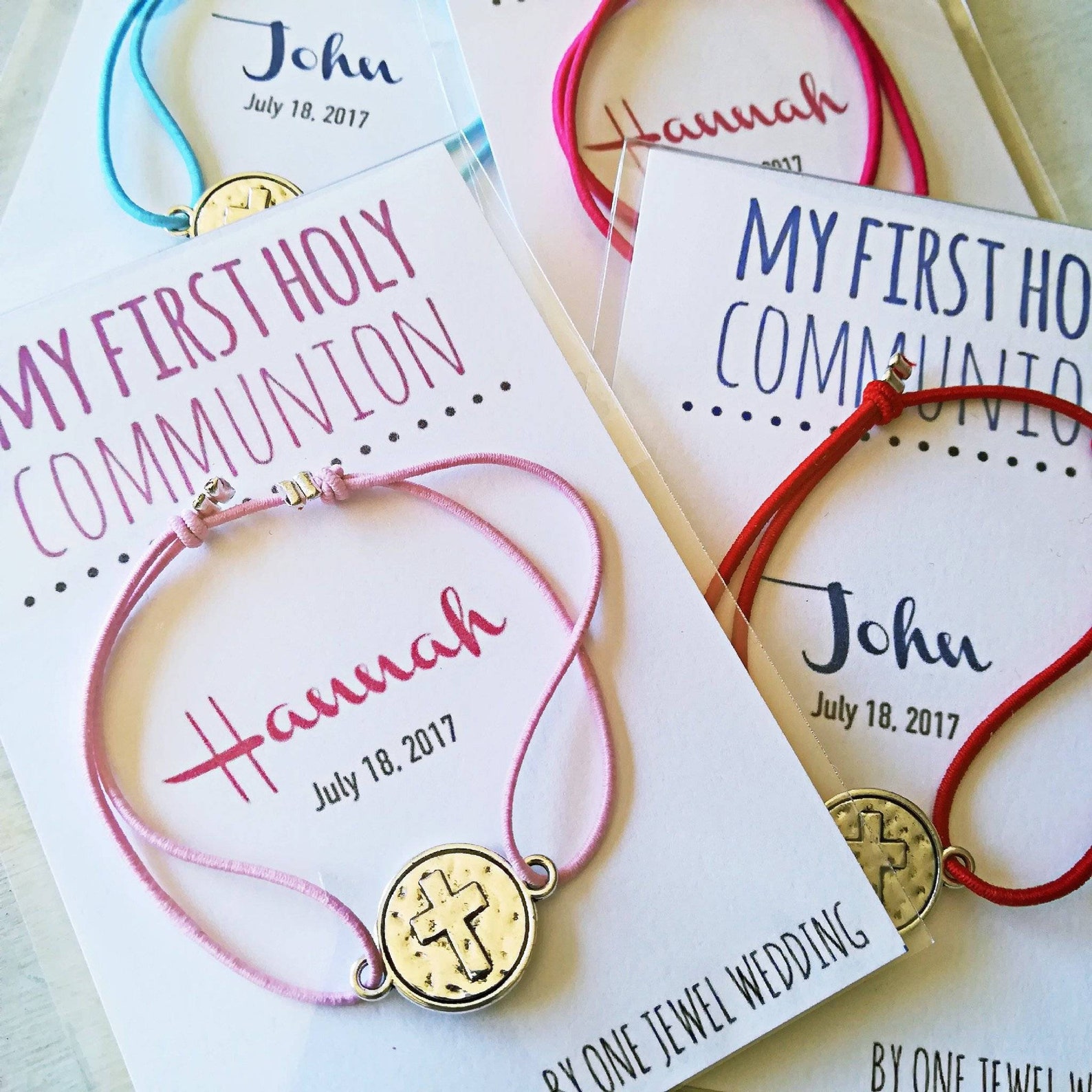 First Communion Favors First Communion Bracelet First - Etsy España